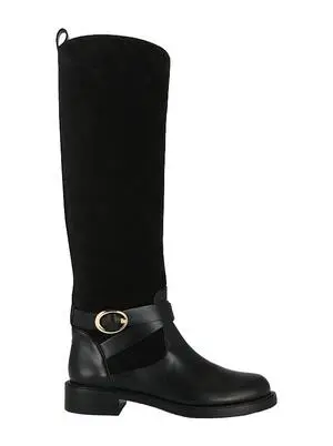 STUART WEITZMAN Benni Riding Boot - Black