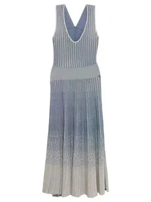 SAIID KOBEISY Degrade Knitted Dress - Blue