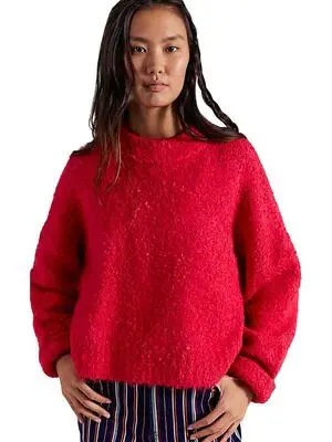 Free People We The Free Stormy Pullover Wild Berry