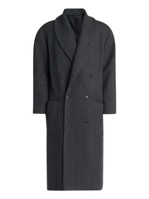 Giorgio Armani Cashmere Herringbone Double-breasted Overcoat - Multi