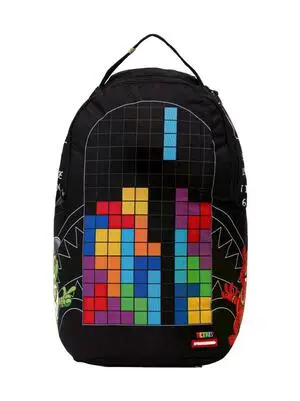 SPRAYGROUND Tetris Print Backpack - Black