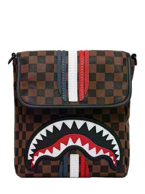 SPRAYGROUND Checked-pattern Messenger Bag - Brown