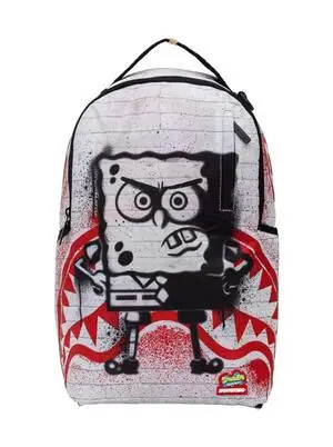 SPRAYGROUND Spongebob Print Backpack - White