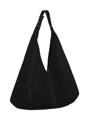 Anthropologie Faux-suede Slouchy Tote - Black