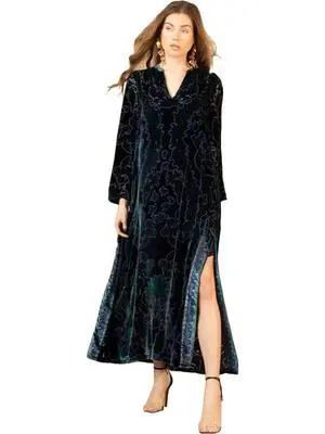 Hale Bob Emberlynn Velvet Maxi Dress - Black