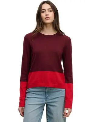 Velvet By Graham & Spencer Roxy Cotton Cashmere Sweater - Natural