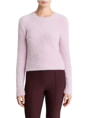 Vince Eyelash Knit Crew Neck Sweater - Natural