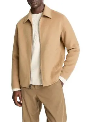 Vince Wool-blend Zip-front Jacket - Red