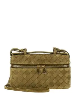 Bottega Veneta Intrecciato Leather Vanity Case - Grey