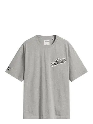 AVIREX Script Logo T-shirt - Heather Grey