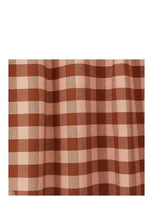 HAWKINS NEW YORK Cotton Shower Curtain - Blush & Terracotta
