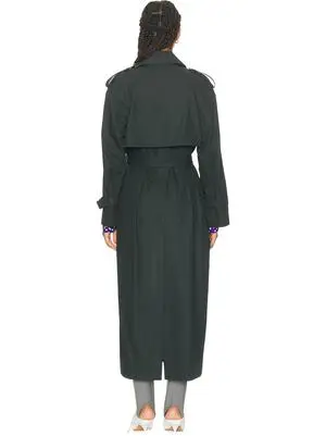 Dries Van Noten Ristos Coat - Dark Green