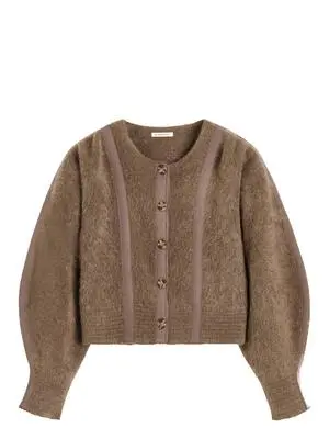 BY MALENE BIRGER Pernille Cardigan - Chocolate Chip
