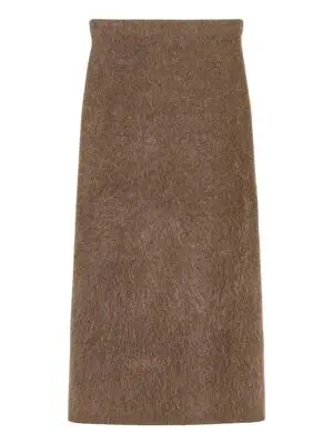 BY MALENE BIRGER Estille Midi Skirt - Chocolate Chip