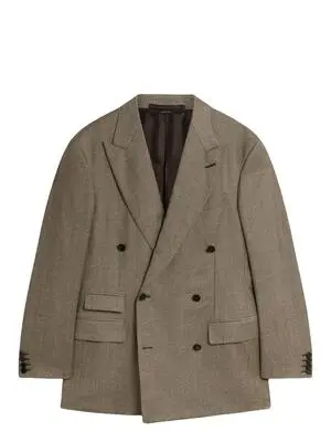 Dunhill Wool Glen Check Bourdon Blazer - Brown