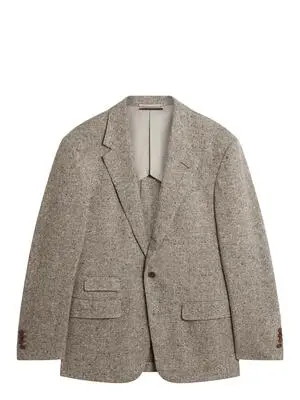 Dunhill Wool Donegal Tweed Bourdon Blazer - Grey