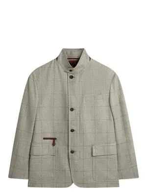 Dunhill Wool-silk Herringbone Travel Jacket - Grey