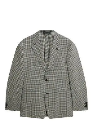 Dunhill Merino Wool Gingham Cavendish Blazer - Ivory