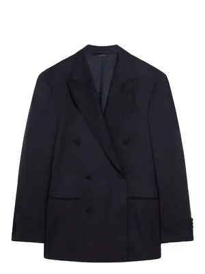 Dunhill Wool-cashmere Evening Suit Jacket - Navy