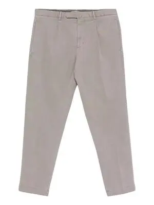 DELL'OGLIO Pleated Trousers Grey