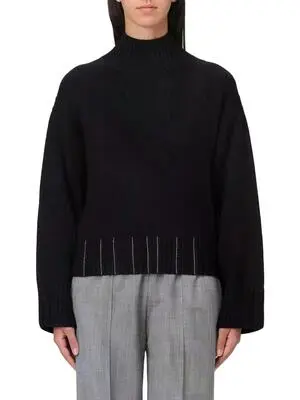 Fabiana Filippi High-neck Striped Sweater - Black