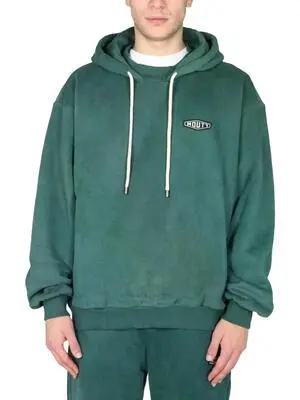 MOUTY Logo-patch Hoodie - Green