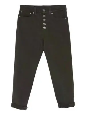 DONDUP Button Trousers - Brown