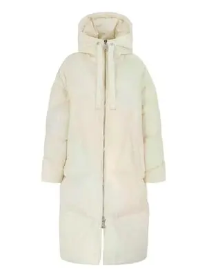 Khrisjoy Hooded Zip-fastening Down Coat - Neutrals