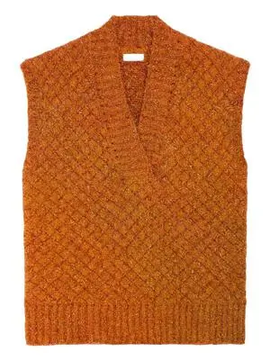 Dries Van Noten V-neck Vest - Orange