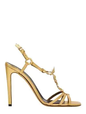 MAISON SKORPIOS Blake Triple-strap Sandals - Gold