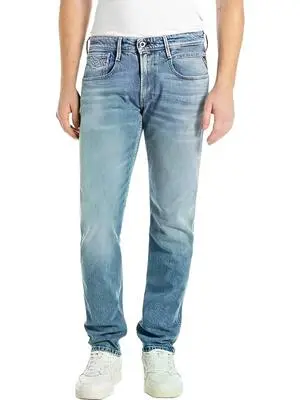 REPLAY Anbass Stitched Pocket Jeans - Blue