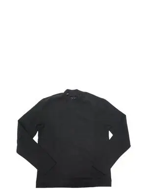 CIRCOLO 1901 High-neck Long Sleeve Top - Black