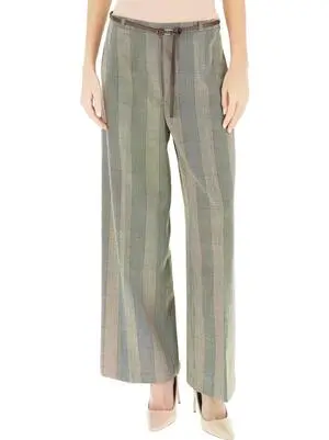 KOCCA Engracia Checked Trousers - Neutrals