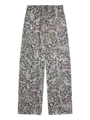 Dries Van Noten Floral-pattern Trousers - White