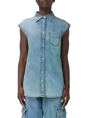 Jacob Cohen Buttoned Sleeveless Shirt - Blue