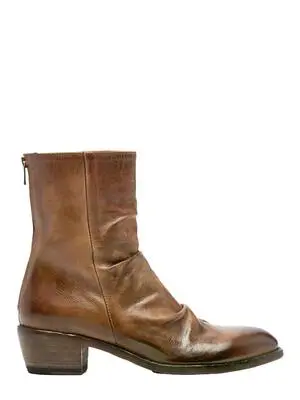 SHOTO 45mm Zip-fastening Boots - Brown