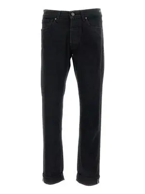 TELA GENOVA Cuffed Trousers - Black