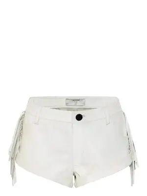 ONETEASPOON Bandits Fringed Shorts - White