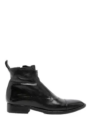 KING TARTUFOLI SHOES Zip-fastening Leather Boots - Black
