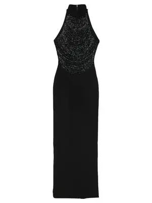 Solace London Portia Embellished Maxi Dress - Black