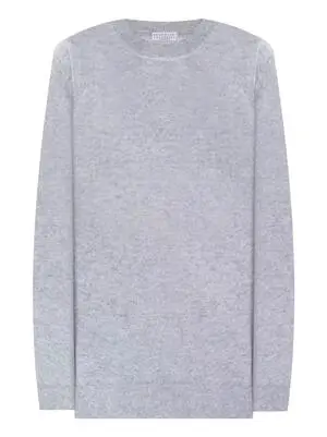 Brunello Cucinelli Crew-neck Fine Knit Sweater - Grey