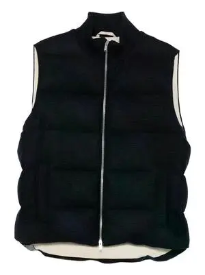 LARDINI Padded Zip-up Gilet - Black