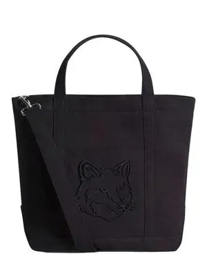Maison Kitsuné Small Fox Head Tote - Black