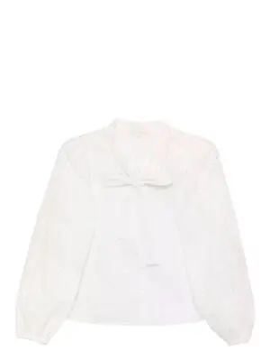 TO B. BY AGNÈS B. Eyelet-detailing Shirt - White