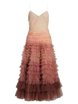 Ralph Lauren Ruffled Tiered Dress - Pink