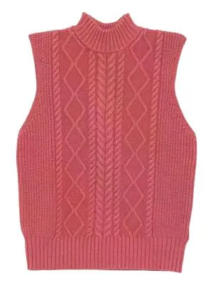 Varley Joilette Rollneck Vest - Pink