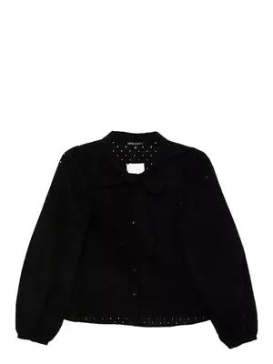 TO B. BY AGNÈS B. Eyelet-detailing Shirt - Black