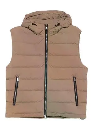 BOSS Hooded Padded Gilet - Neutrals