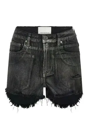 ONETEASPOON Bonitas Denim Short Shorts - Black