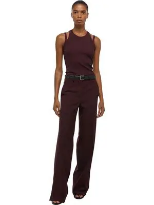 Helmut Lang Vented Trousers - Mahogany